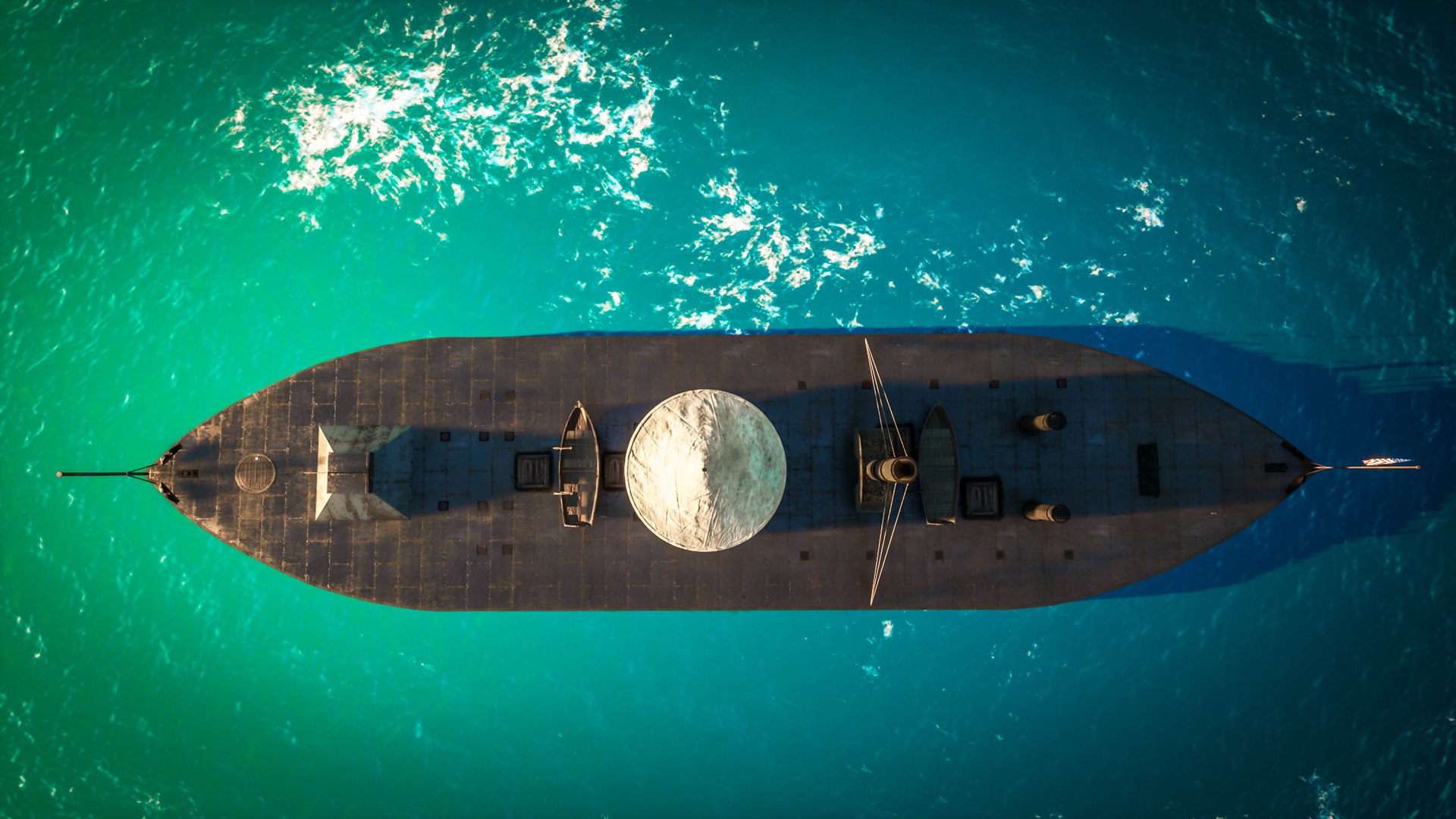 USS Monitor - Turreted Ironclad Warship 3D - TurboSquid 2231719