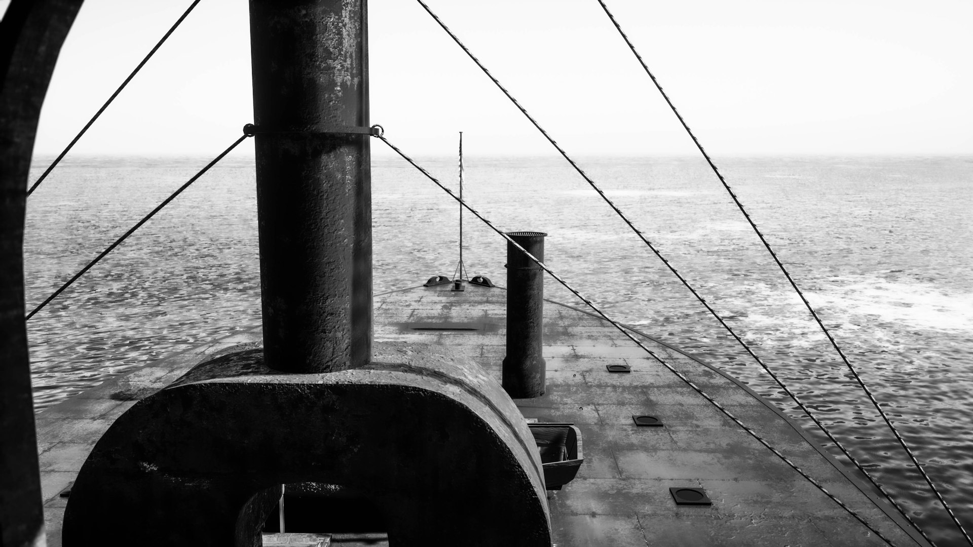 USS Monitor - Turreted Ironclad Warship 3D - TurboSquid 2231719