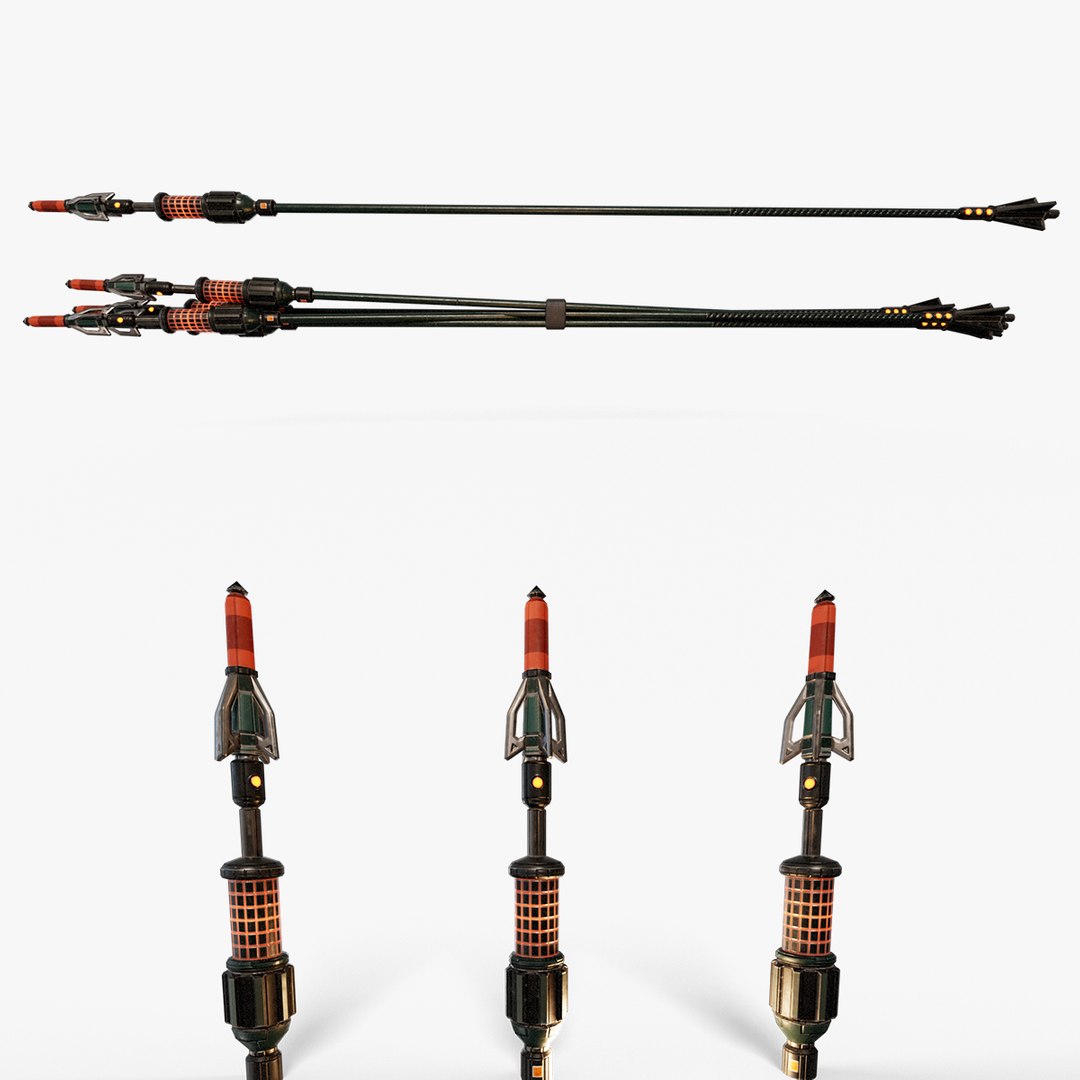 Sci-Fi Explosive Arrows 3D - TurboSquid 2279162