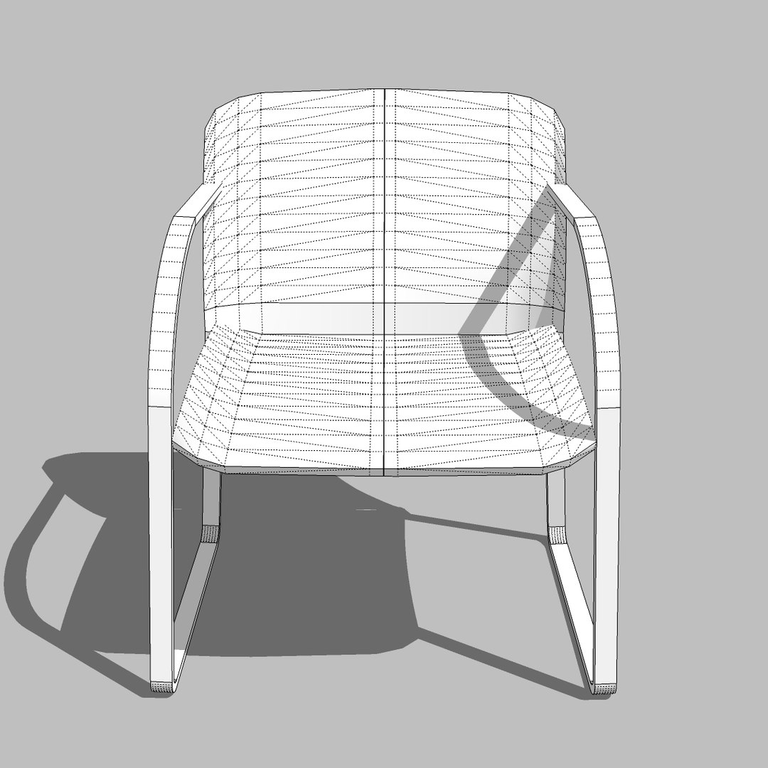 3d model chair library office