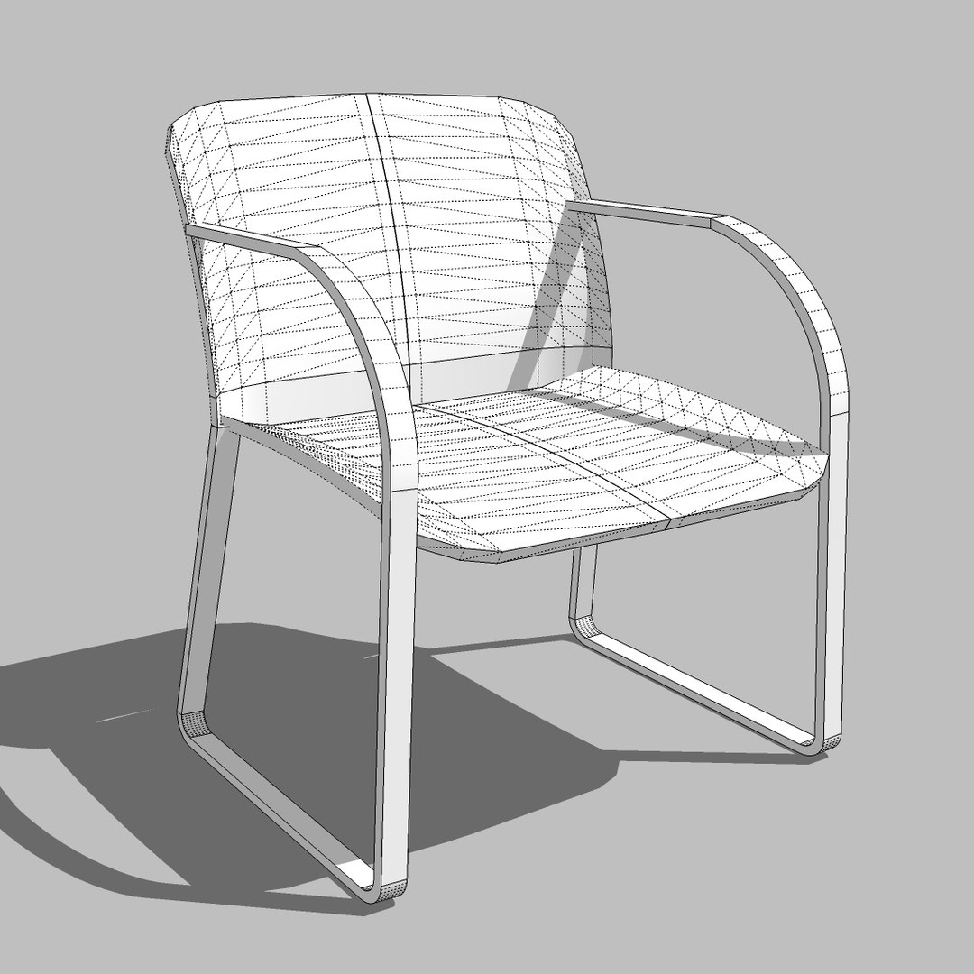 3d model chair library office
