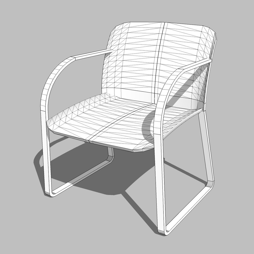 3d model chair library office