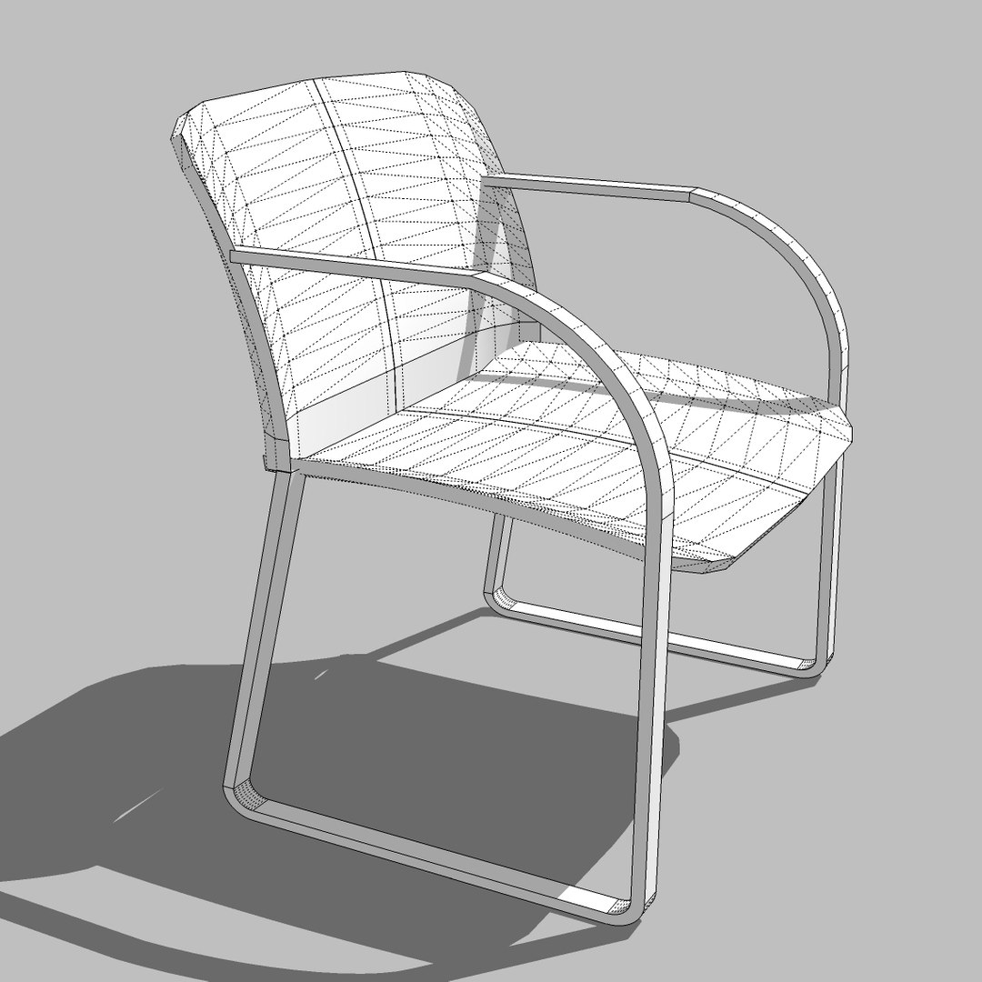 3d model chair library office