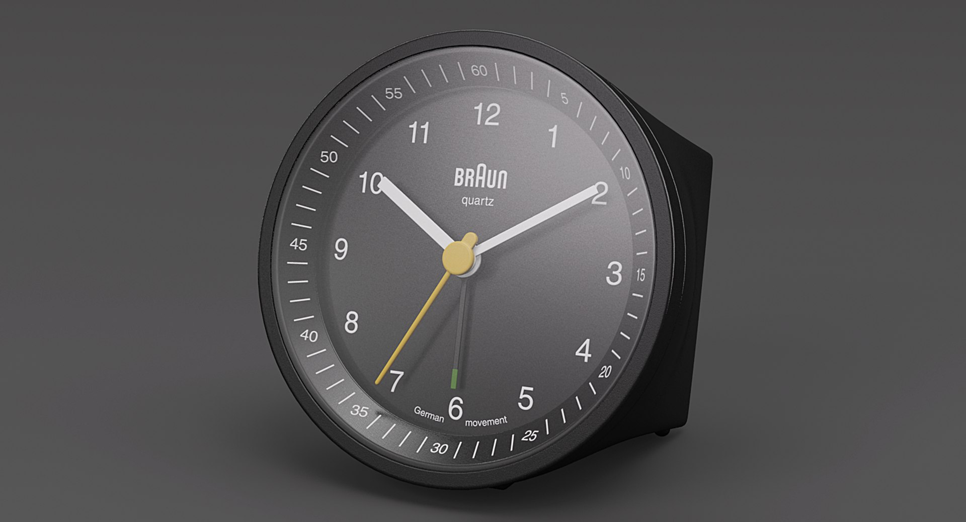 realistic analog alarm clock 3d 3ds