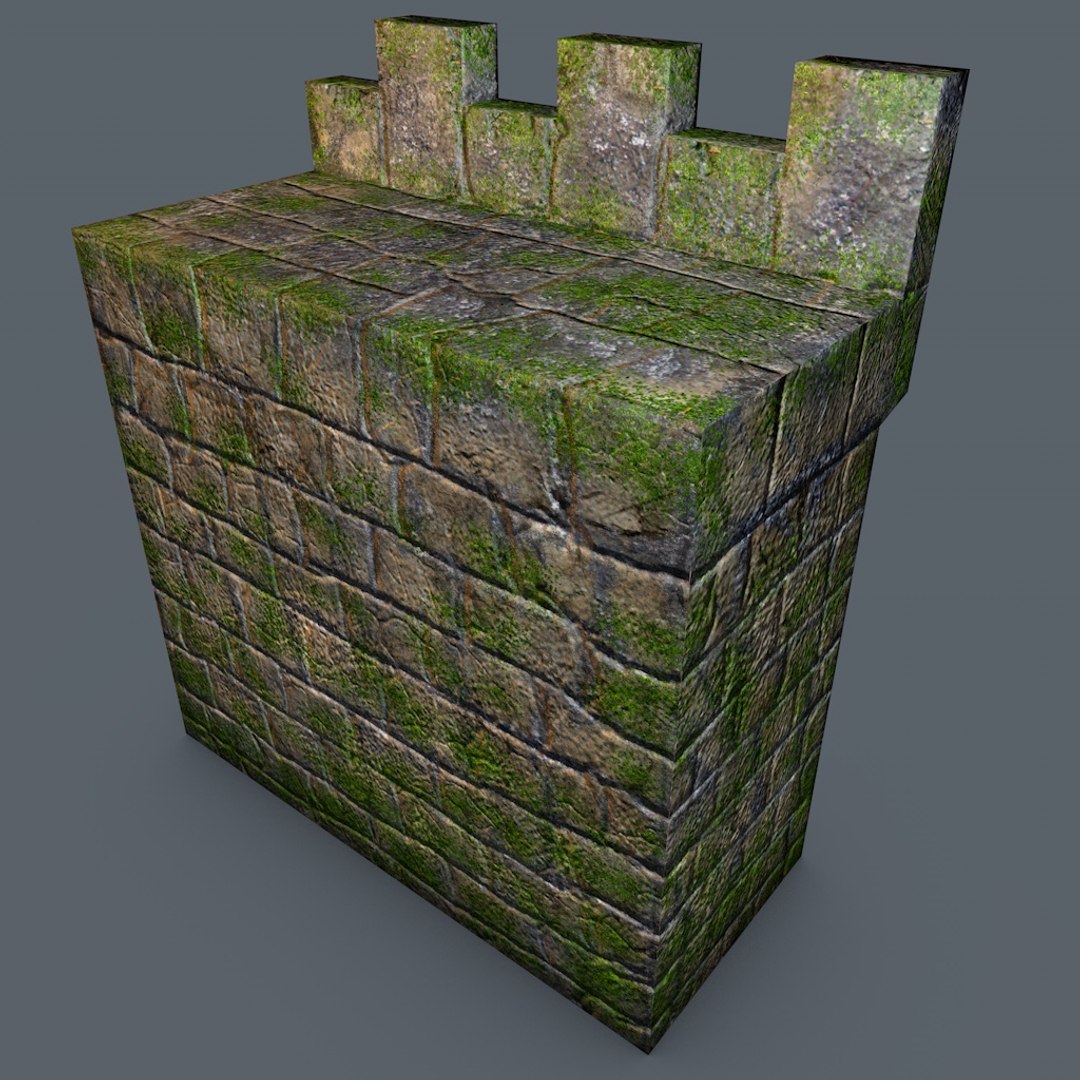 3d Low- Old Castle Wall