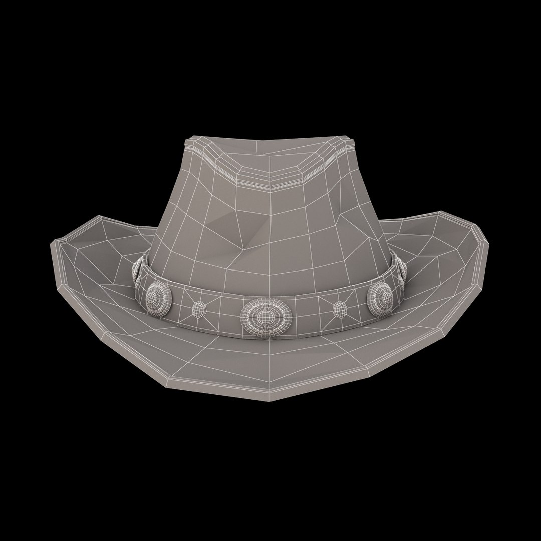3d Cowboy Hat Model