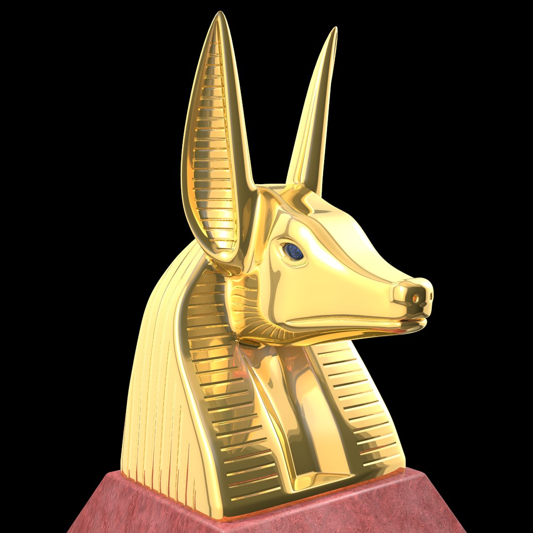 cinema4d anubis bust