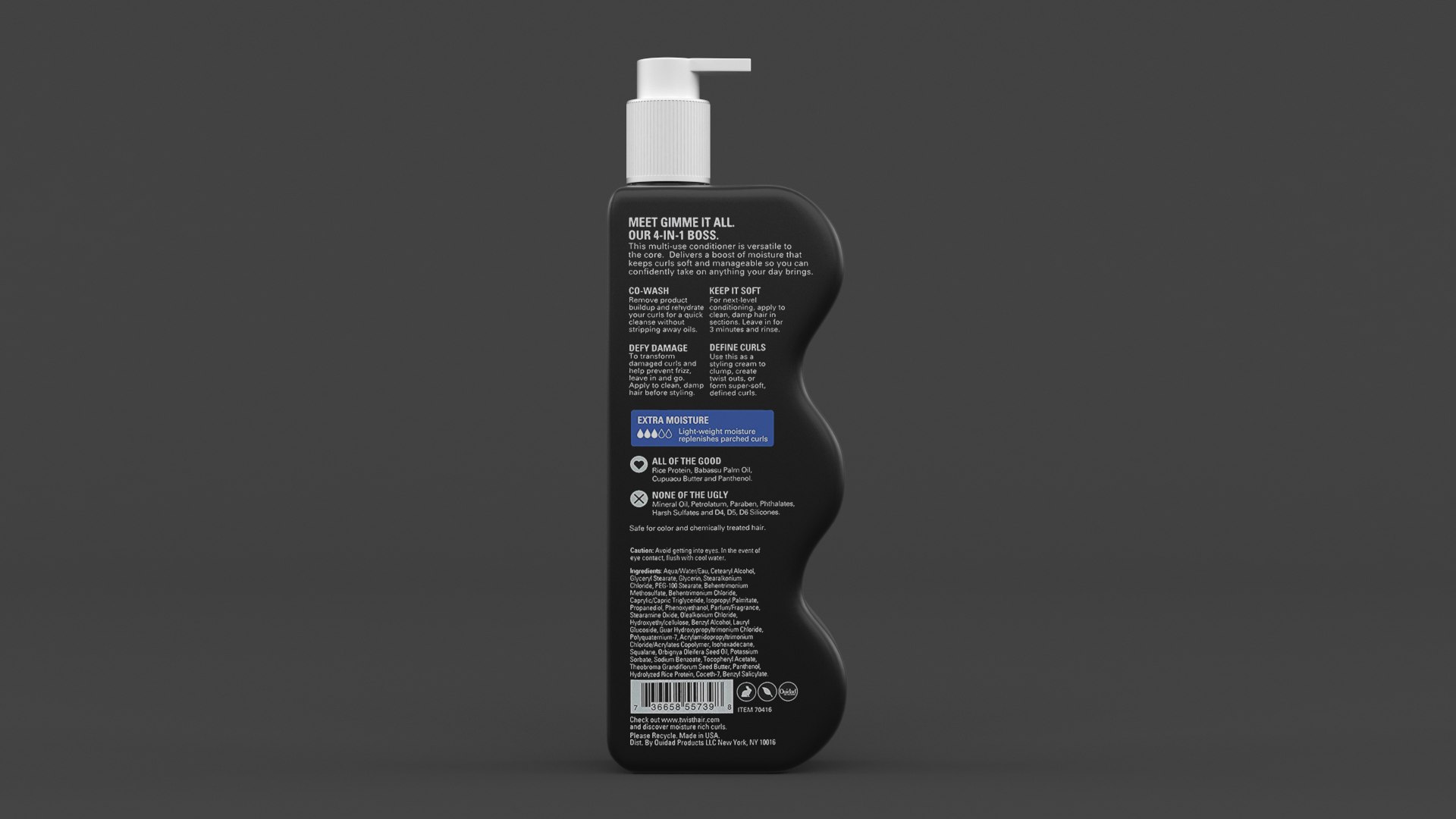 3D Twist Gentle Oil Infused Shampoo Model - TurboSquid 2065240
