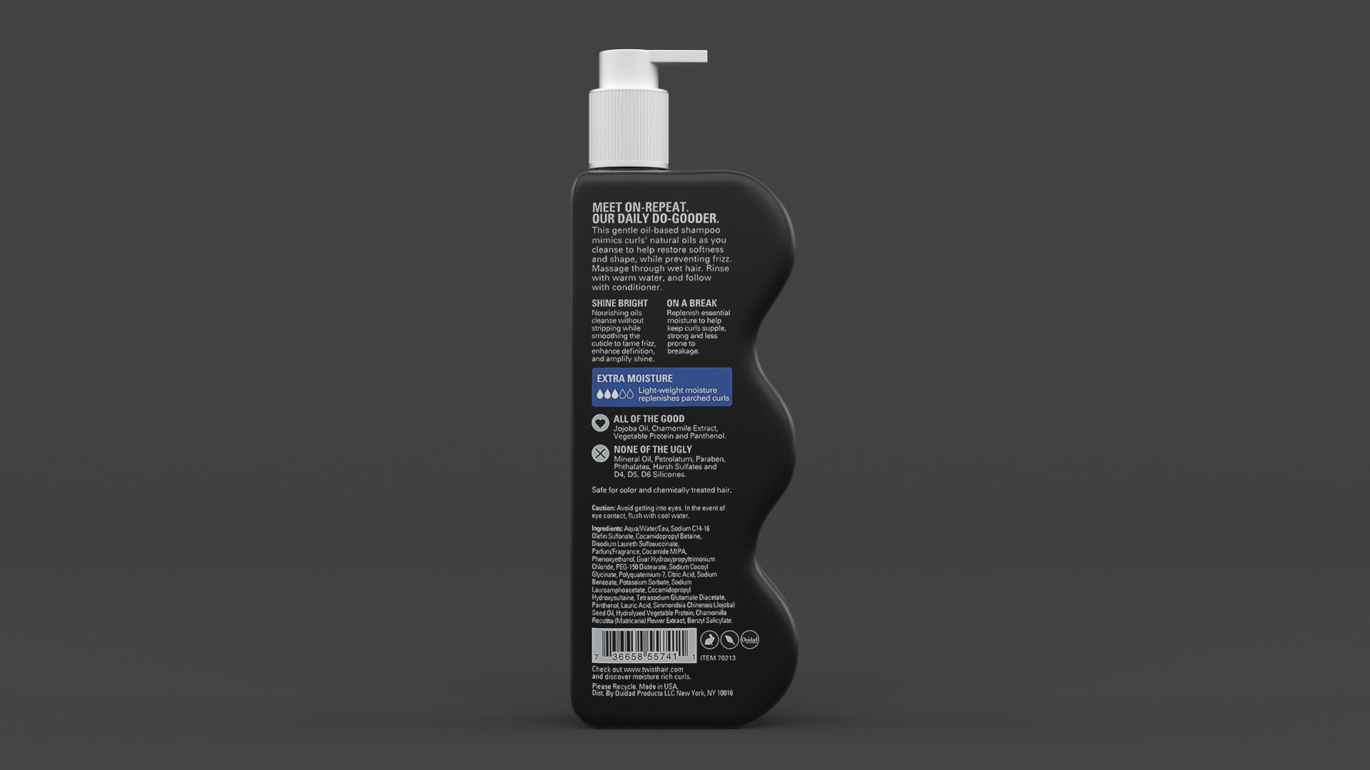 3D Twist Gentle Oil Infused Shampoo Model - TurboSquid 2065240