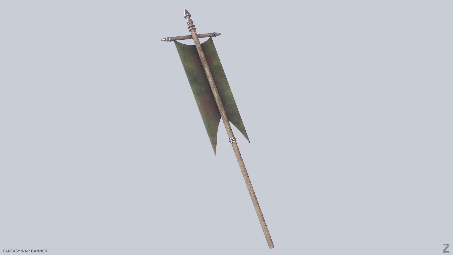 3D Fantasy War Banner Model - TurboSquid 2230827