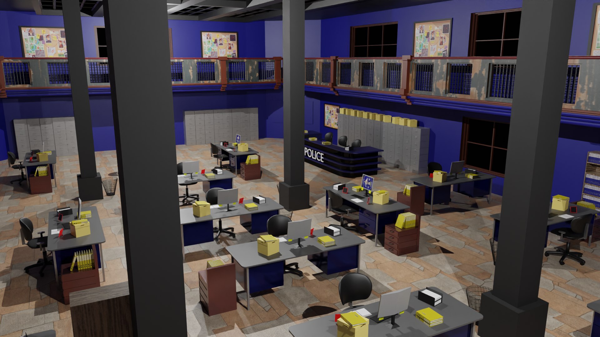 3D Police Station - TurboSquid 2158024