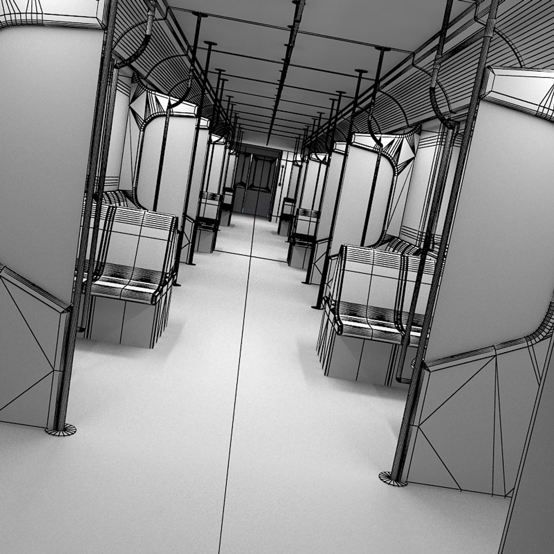 T1 Train Interior 3d Model