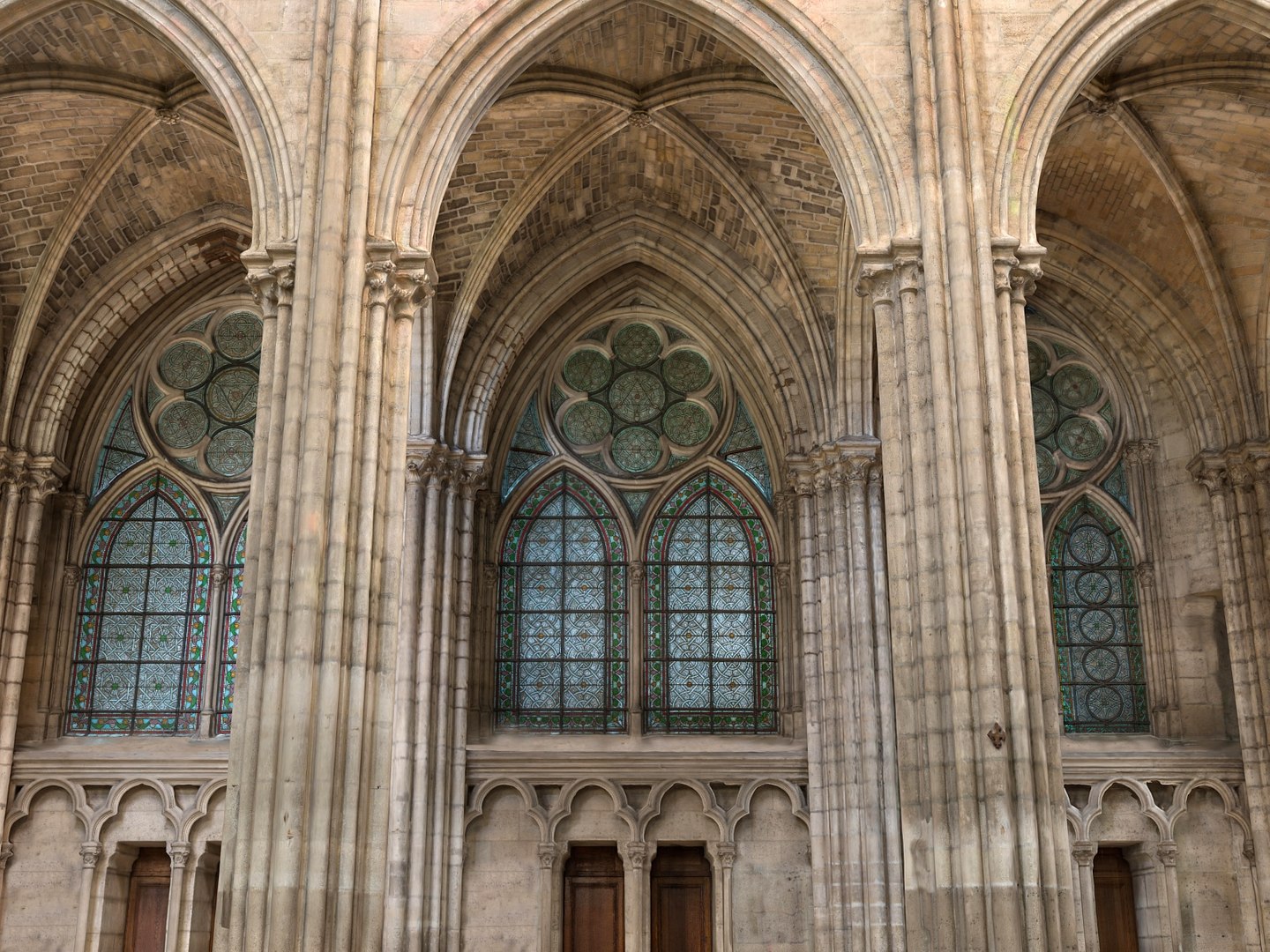 3D gothic wall 16k - TurboSquid 1387218