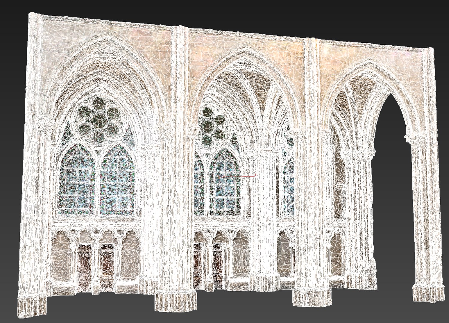 3D gothic wall 16k - TurboSquid 1387218