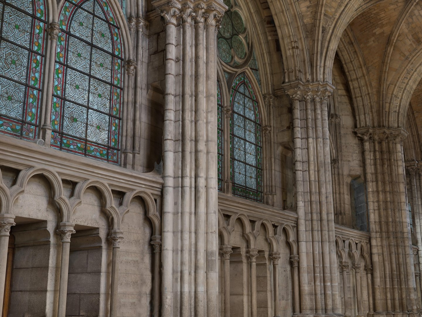 3D gothic wall 16k - TurboSquid 1387218