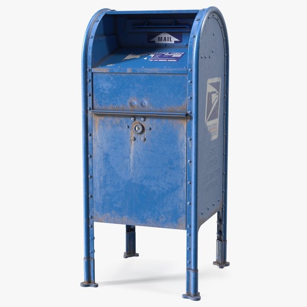 US Postal Mail Box Aged 3D - TurboSquid 2040304