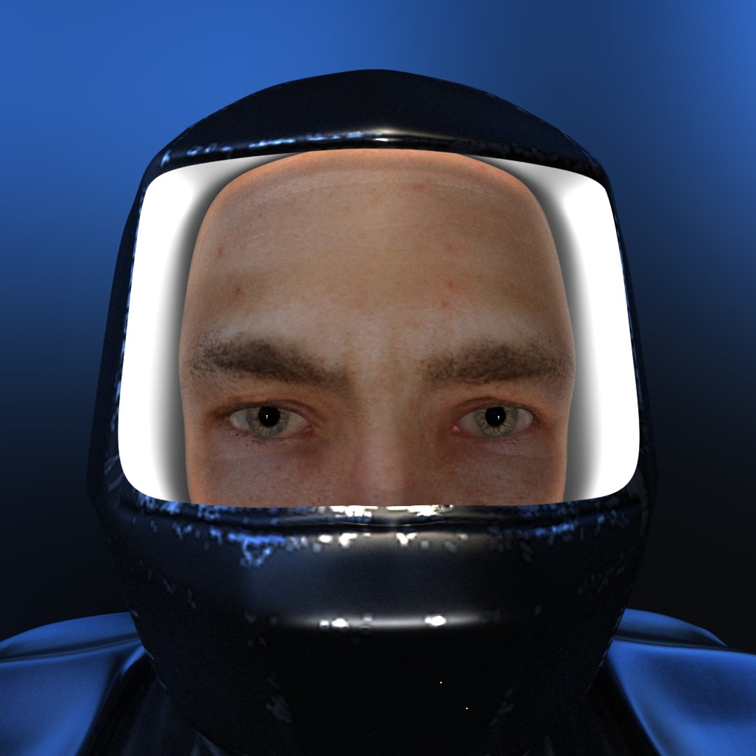 3d Model Warrior Face Eye