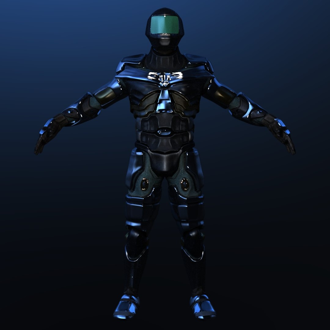 3d Model Warrior Face Eye