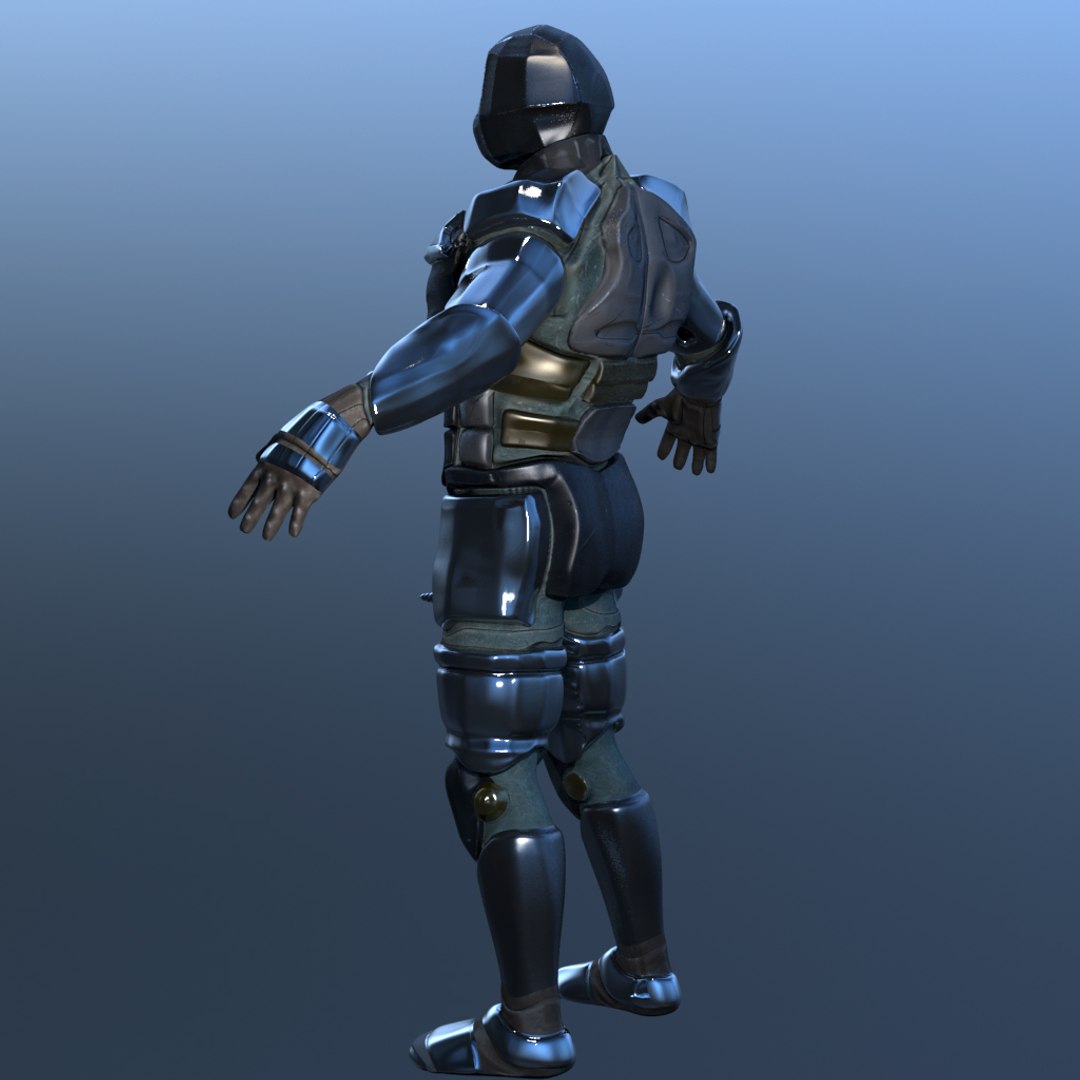 3d Model Warrior Face Eye