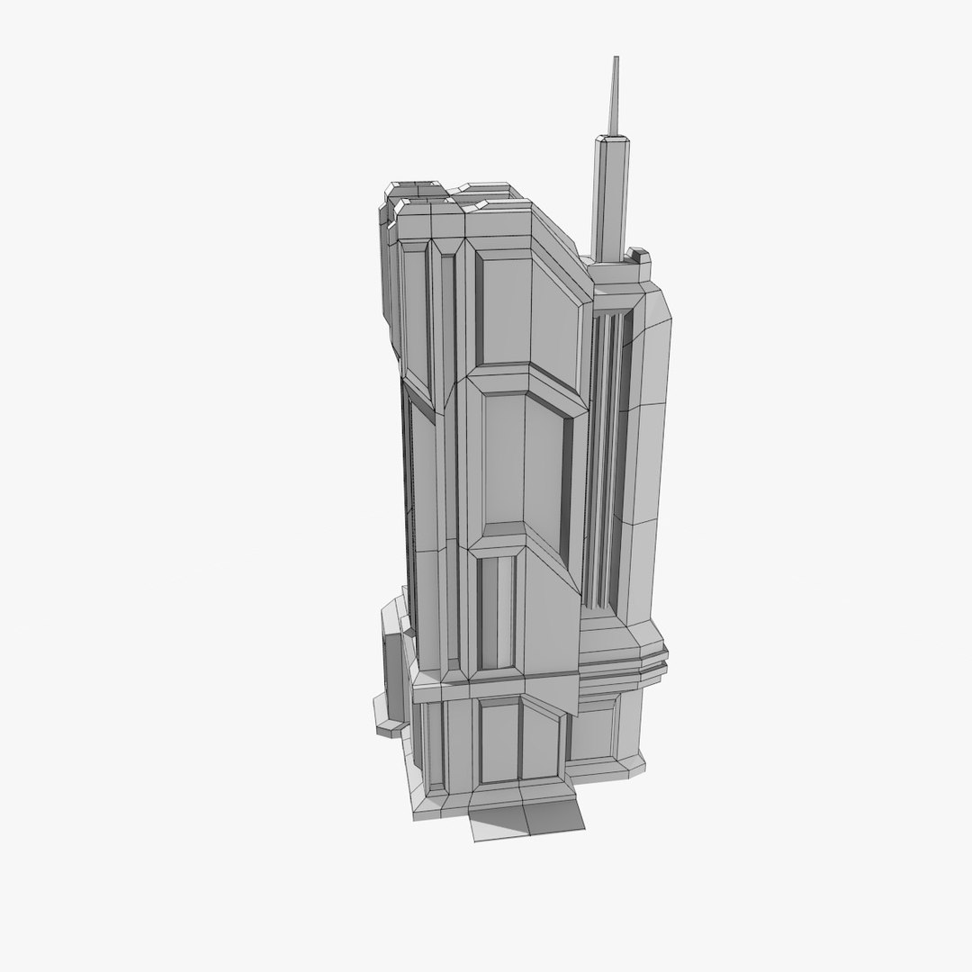 3D model sci-fi tower building - TurboSquid 1426991