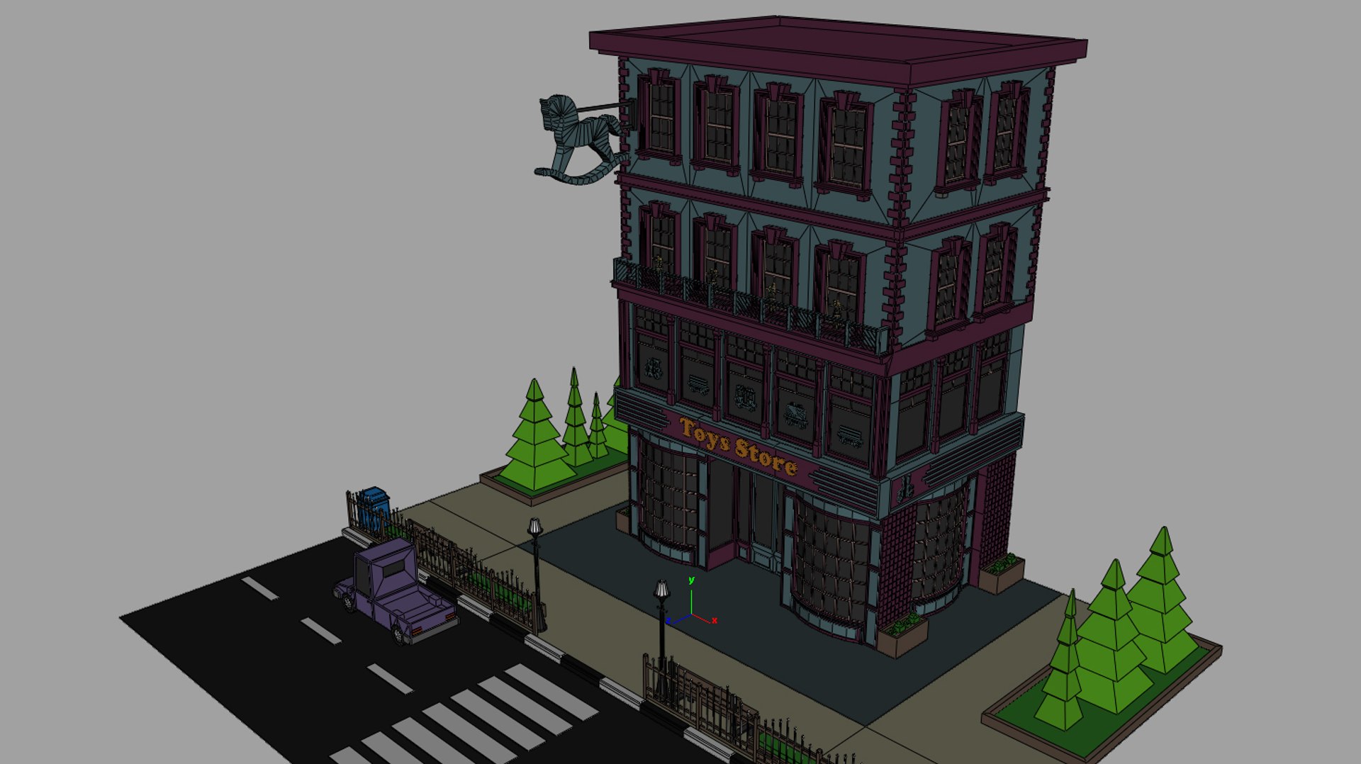 Set 10 Shop Store 3D Model - TurboSquid 1511615