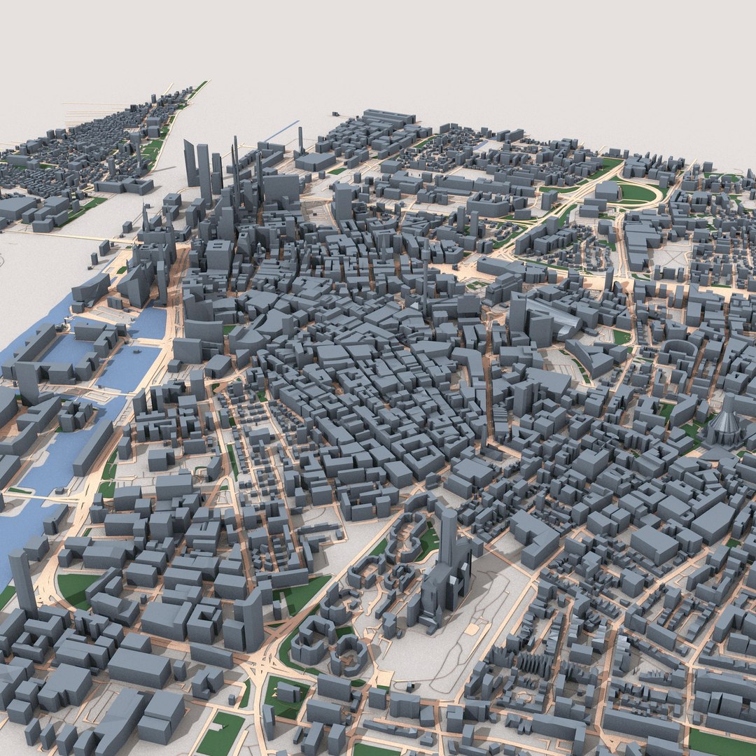 3D Liverpool City United Kingdom Model - TurboSquid 2293718
