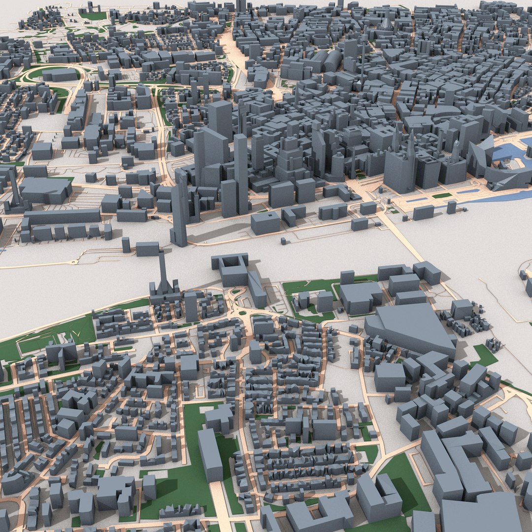 3D Liverpool City United Kingdom Model - TurboSquid 2293718