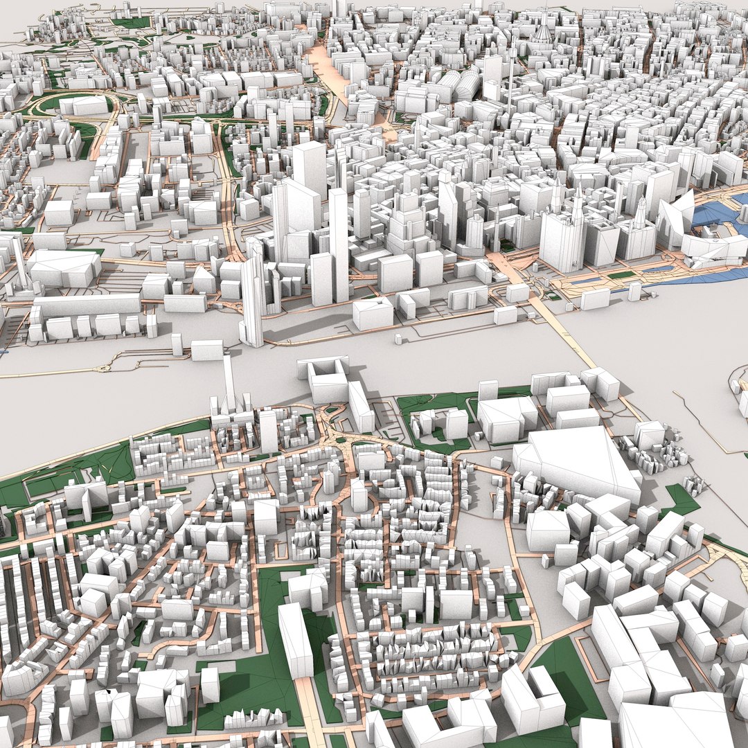 3D Liverpool City United Kingdom Model - TurboSquid 2293718