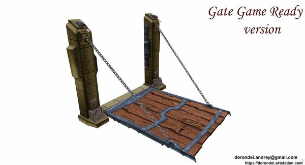 3d gate games design model