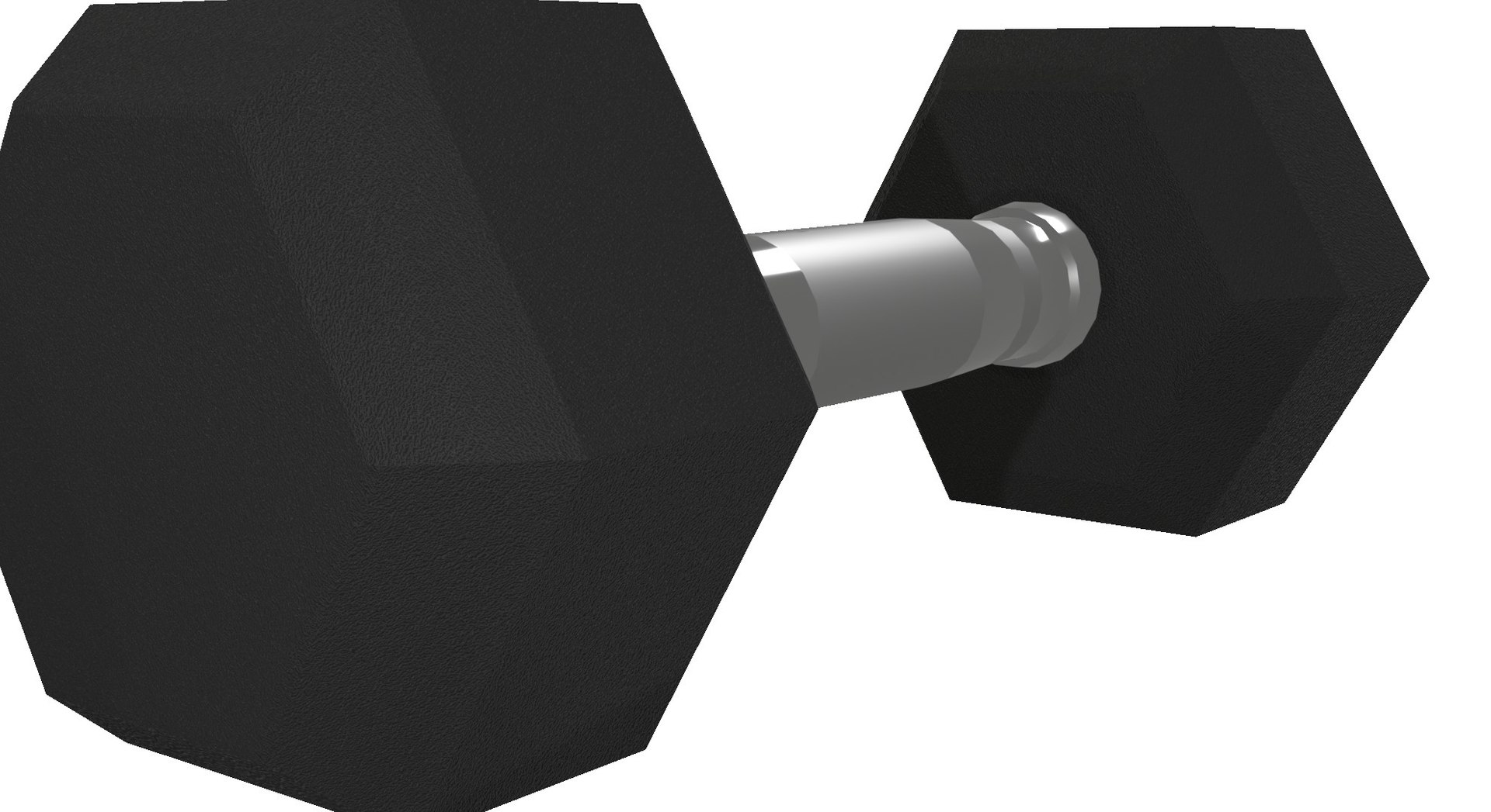 Hexagonal Dumbbell 3D Model - TurboSquid 2135234