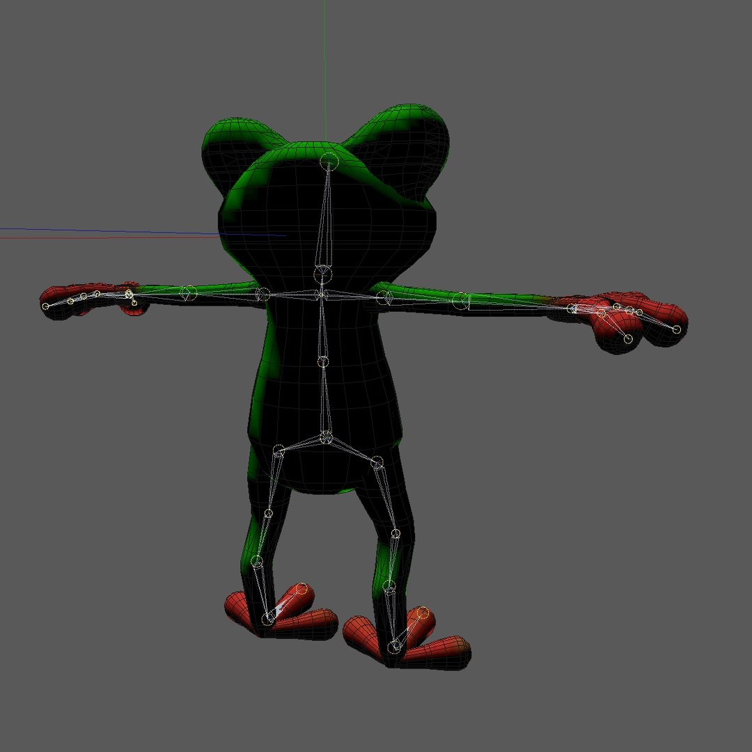 3d Model Frog Toad Cartoon Character
