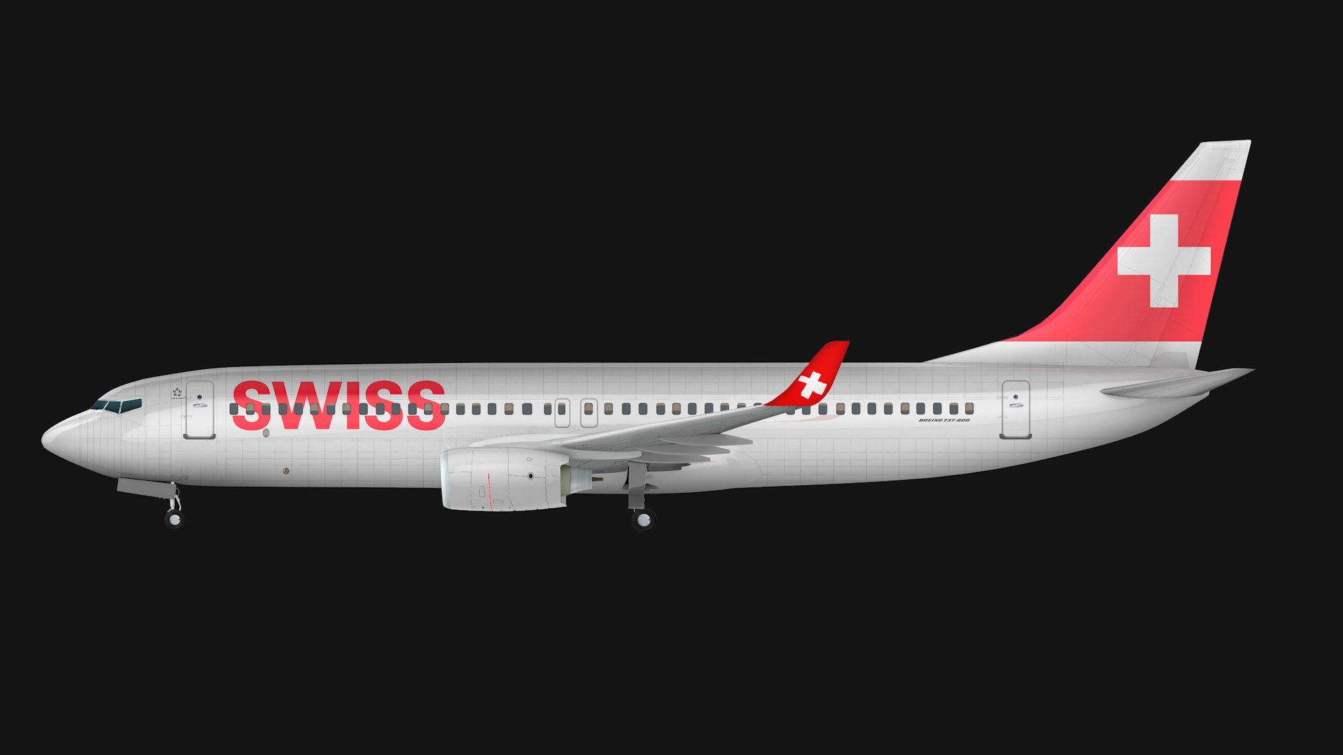 3D Boeing 737-800 Swiss International Air Lines - TurboSquid 2021787