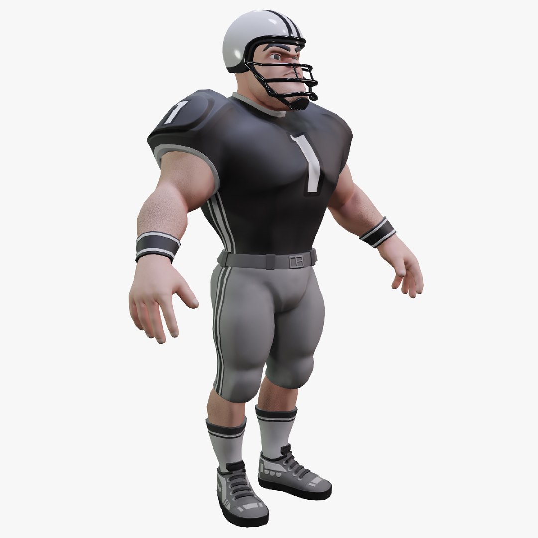 3D American Football Touchdown Character 01 - TurboSquid 1977672