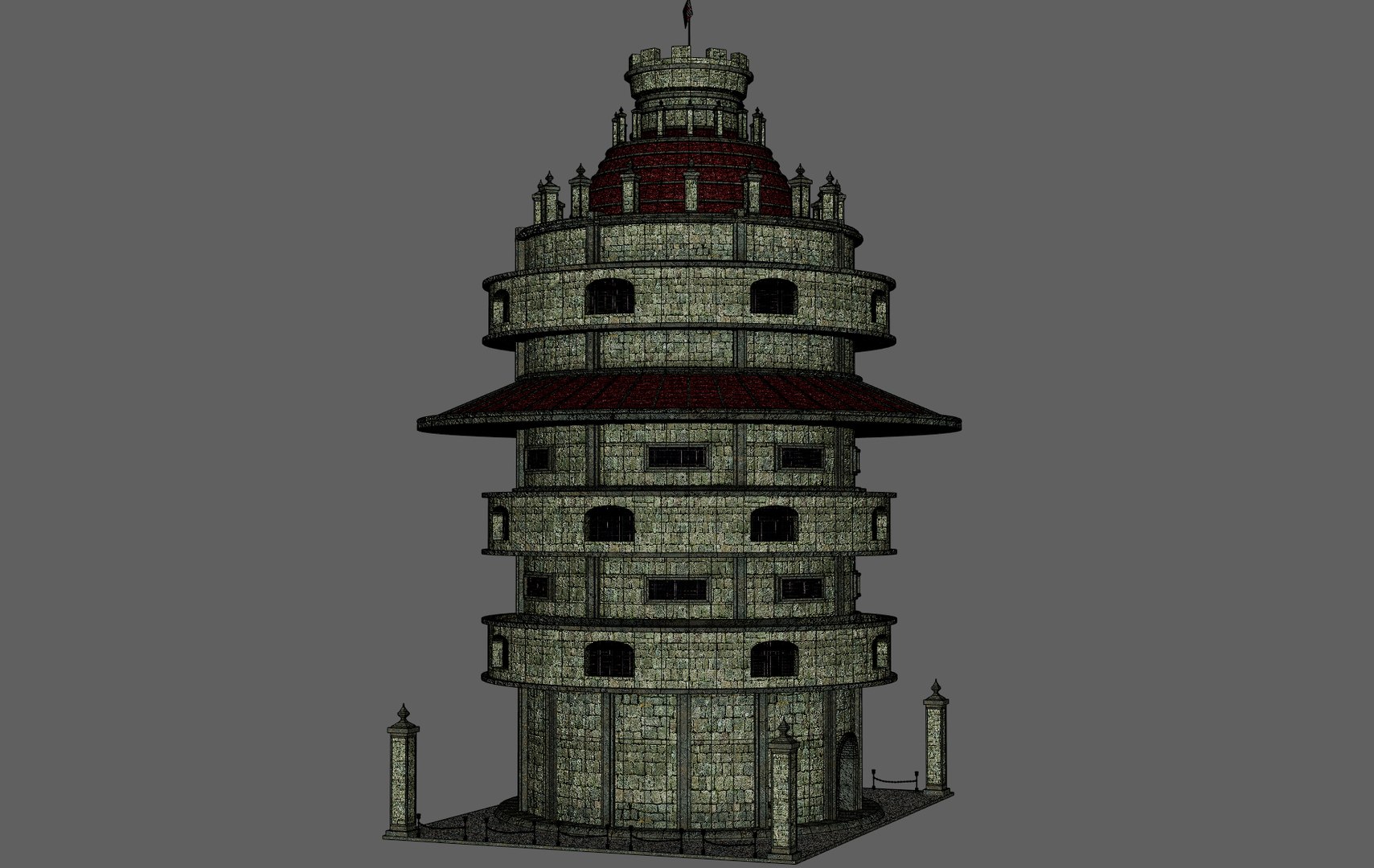 Fantasy Ancient Tower 3D model - TurboSquid 2147332