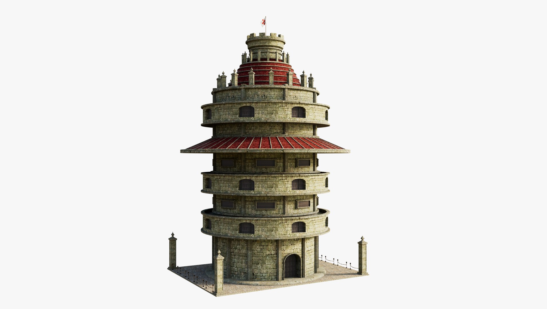 Fantasy Ancient Tower 3D model - TurboSquid 2147332