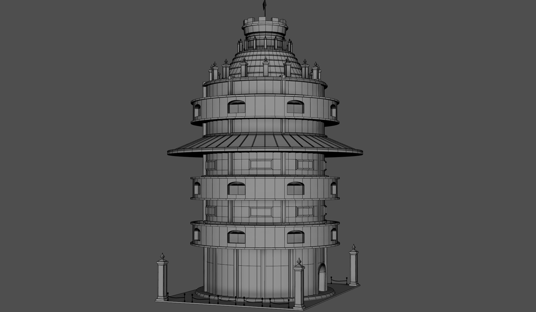 Fantasy Ancient Tower 3D model - TurboSquid 2147332