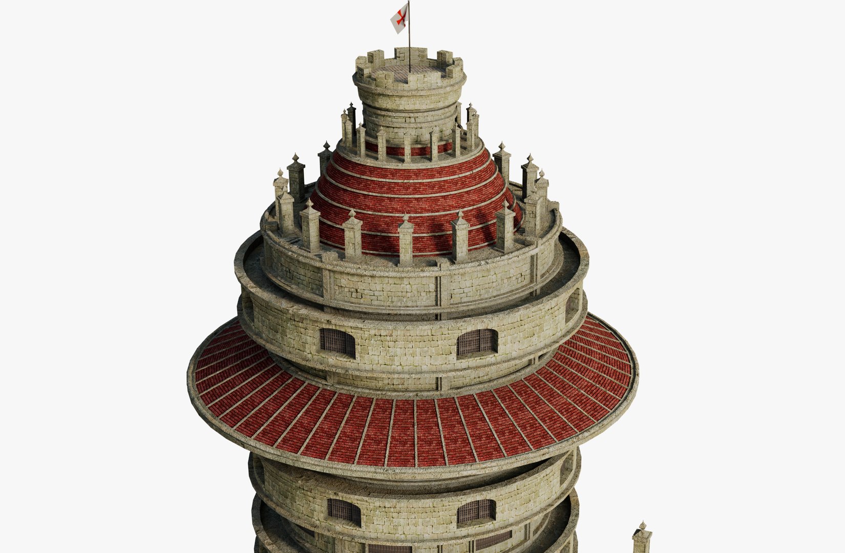 Fantasy Ancient Tower 3D model - TurboSquid 2147332