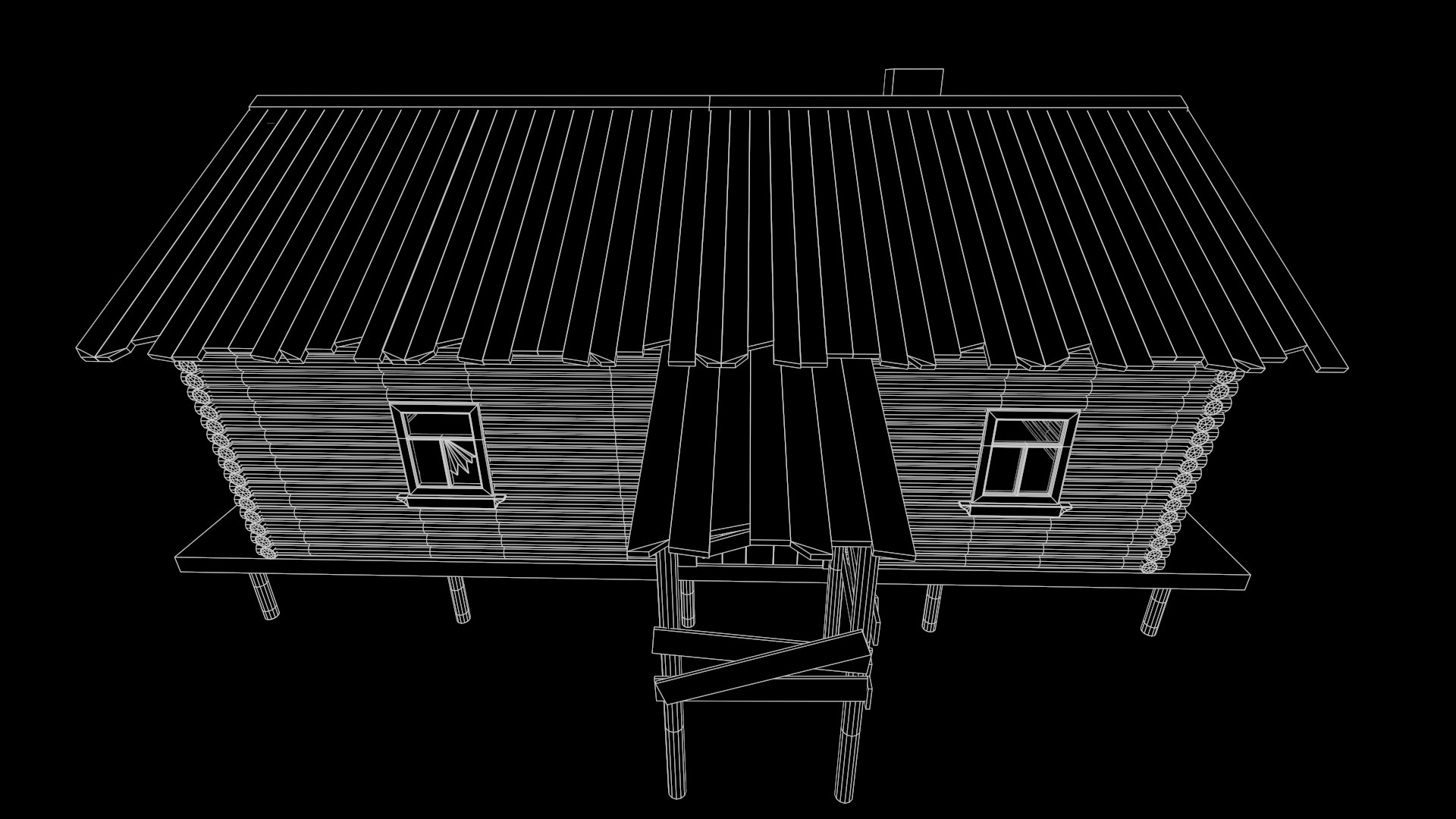 3D Hut - TurboSquid 2131680