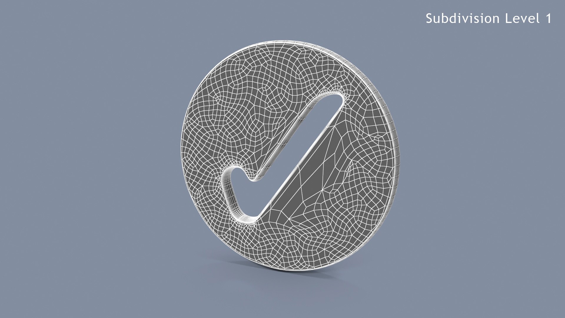 3D Tick Mark Round Symbol Gold - TurboSquid 2060778