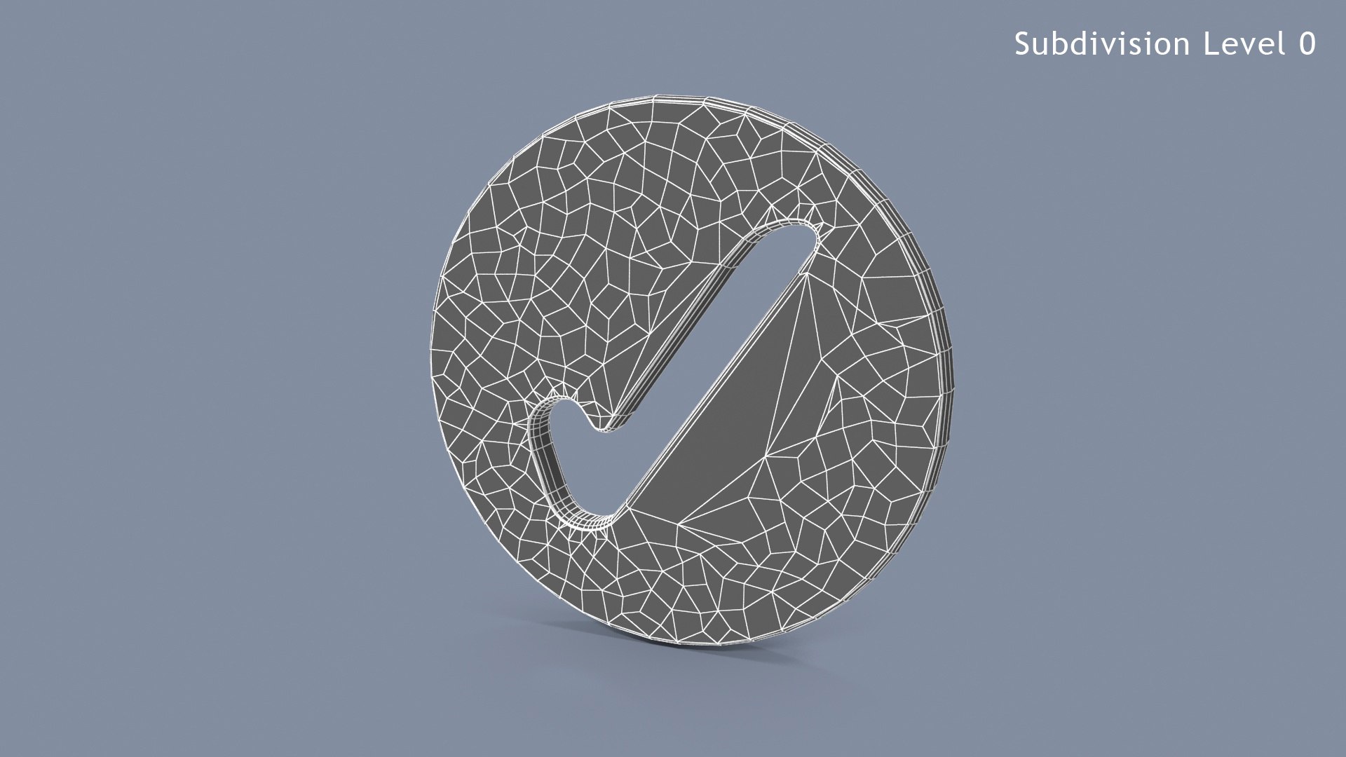 3D Tick Mark Round Symbol Gold - TurboSquid 2060778