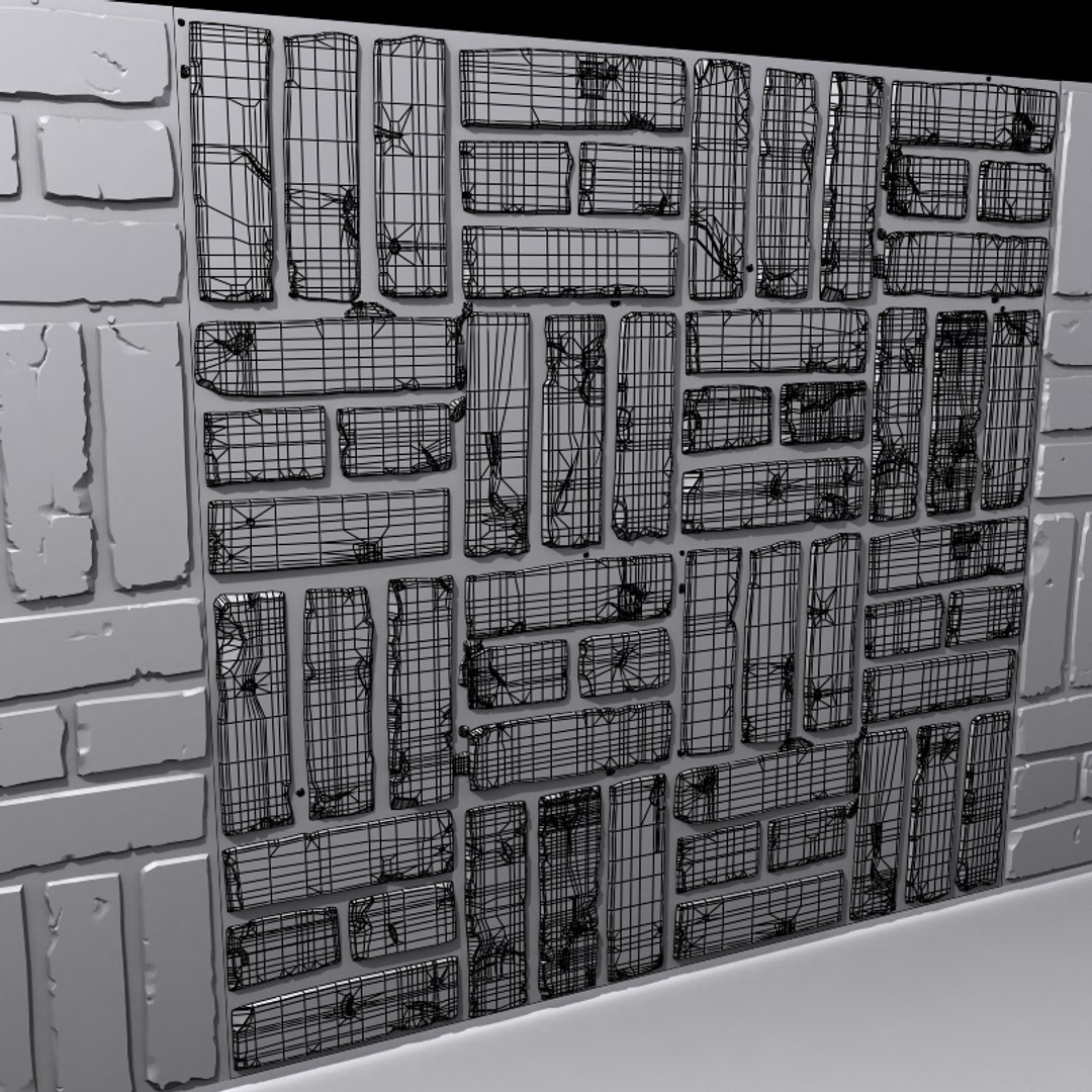 3ds Max Brick Wall 15