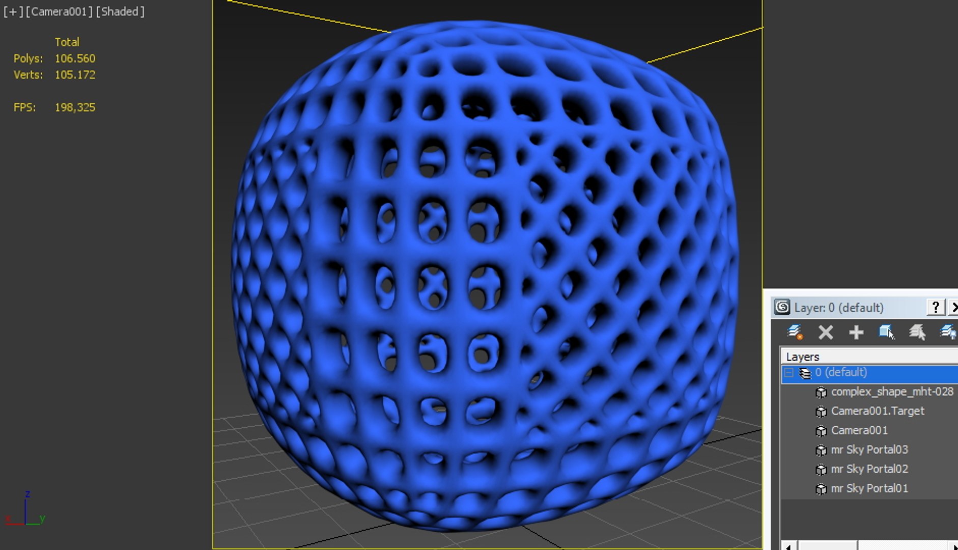 complex shape 3d model