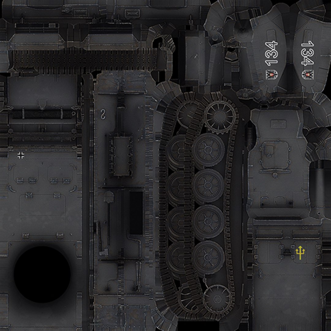 3d ww ii german tank model