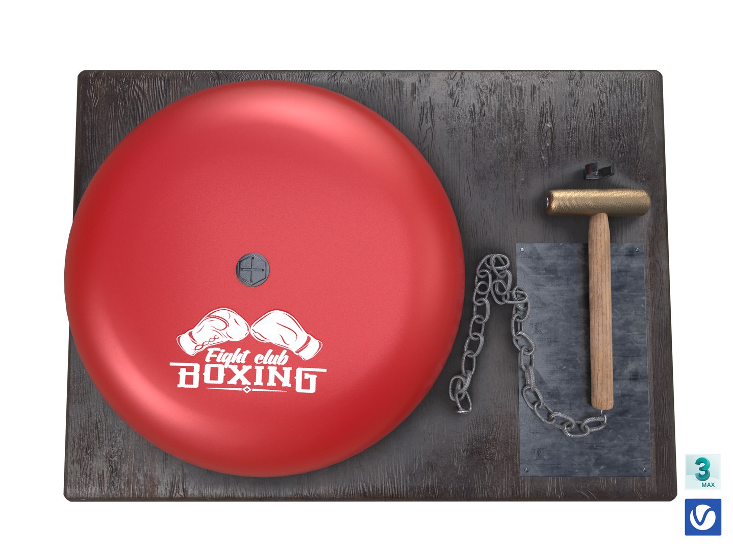 3D Boxing Ring Gong - TurboSquid 2349106