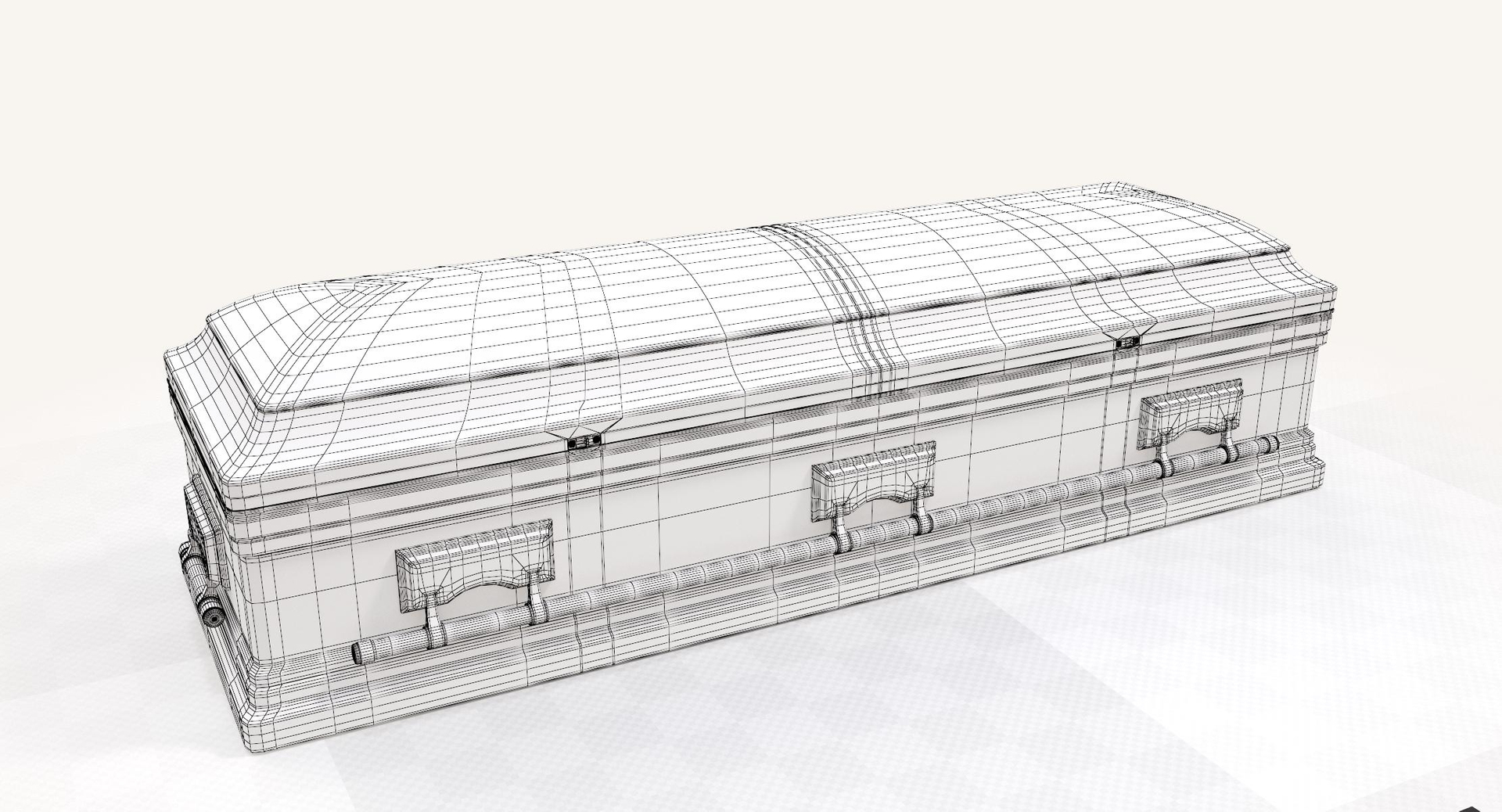 3D casket coffin - TurboSquid 1420441