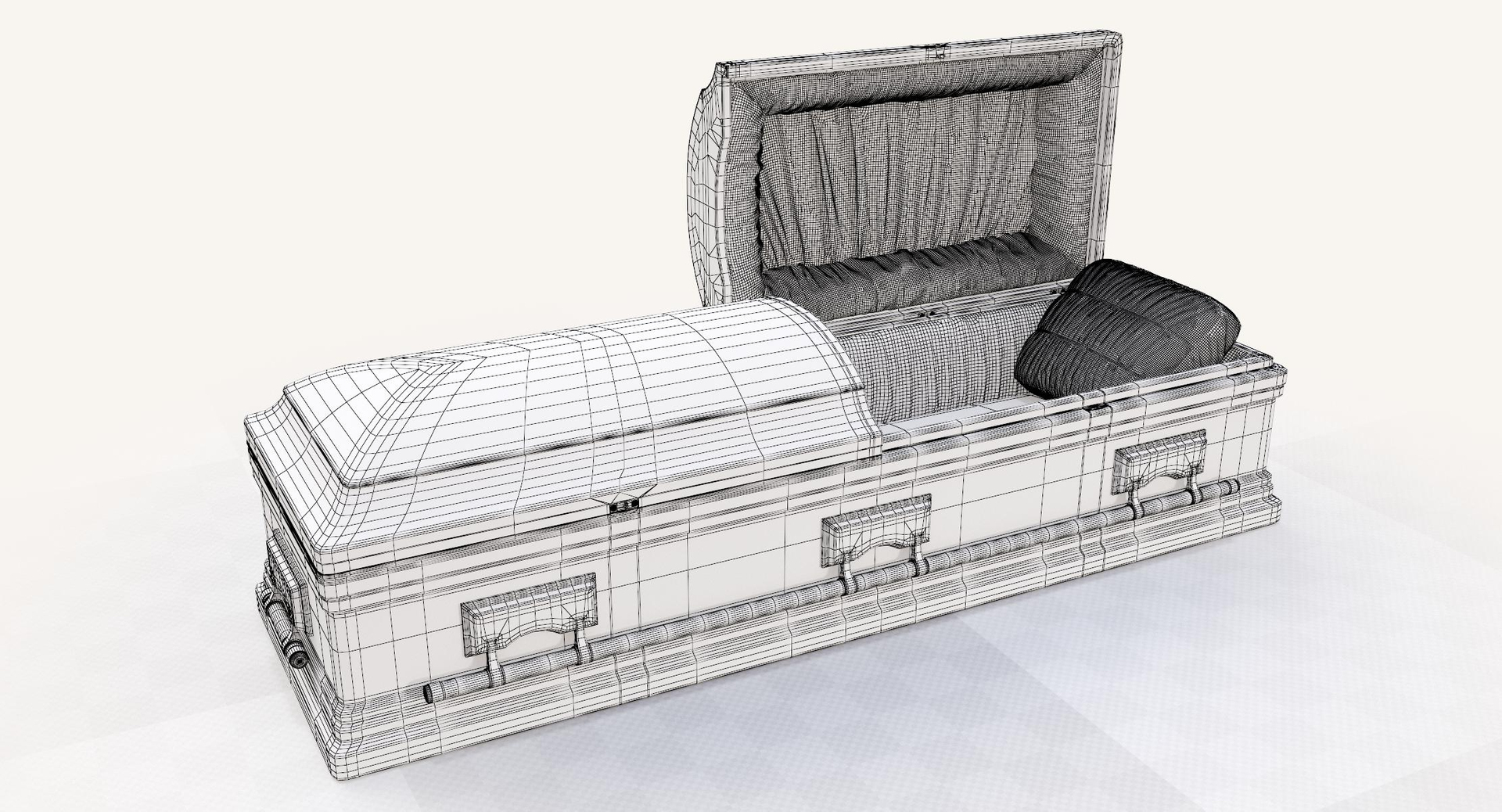 3D casket coffin - TurboSquid 1420441