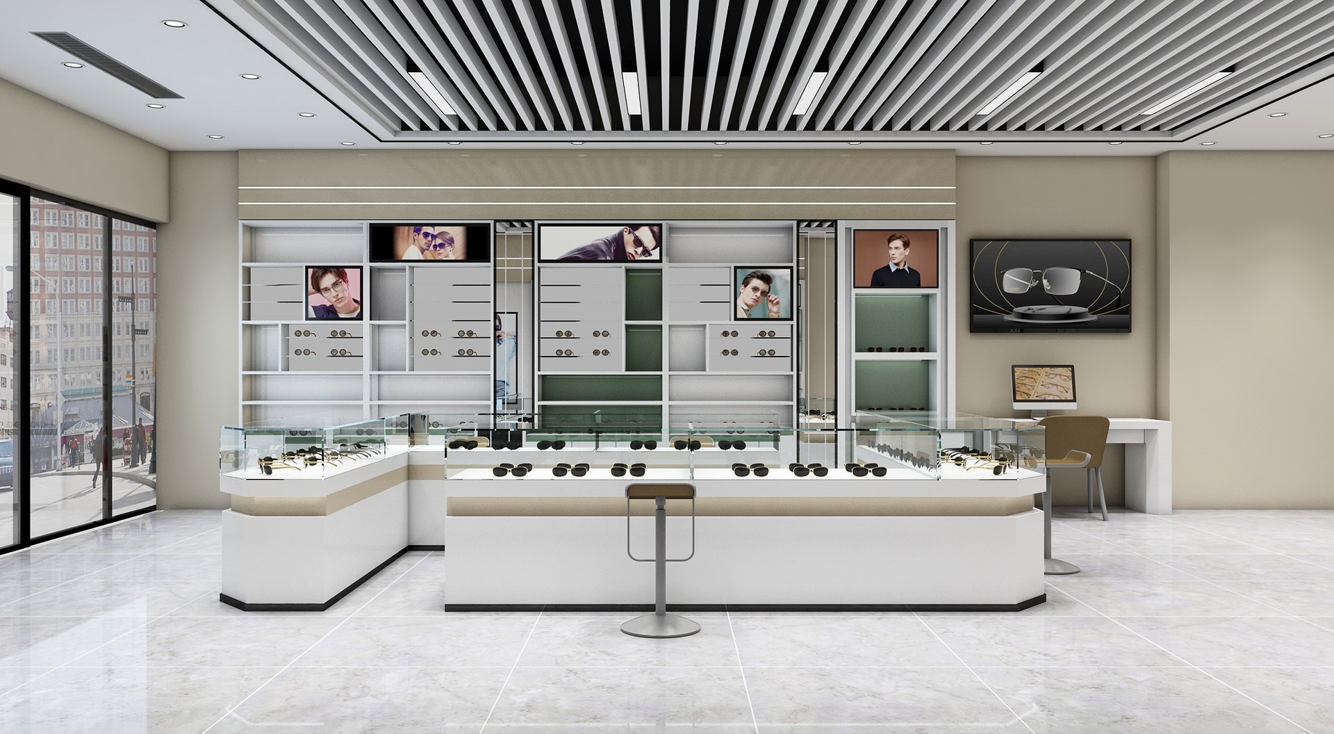 3D Optical Shop 02 Model - TurboSquid 1998582