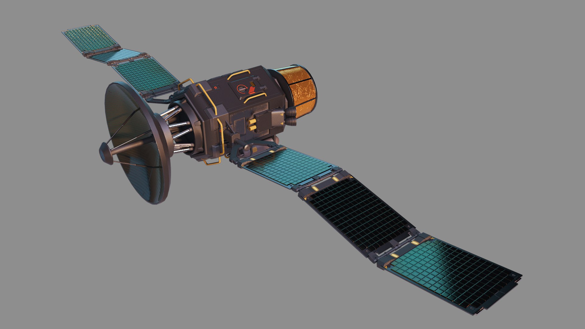 3D satellite engines pbr model - TurboSquid 1653607