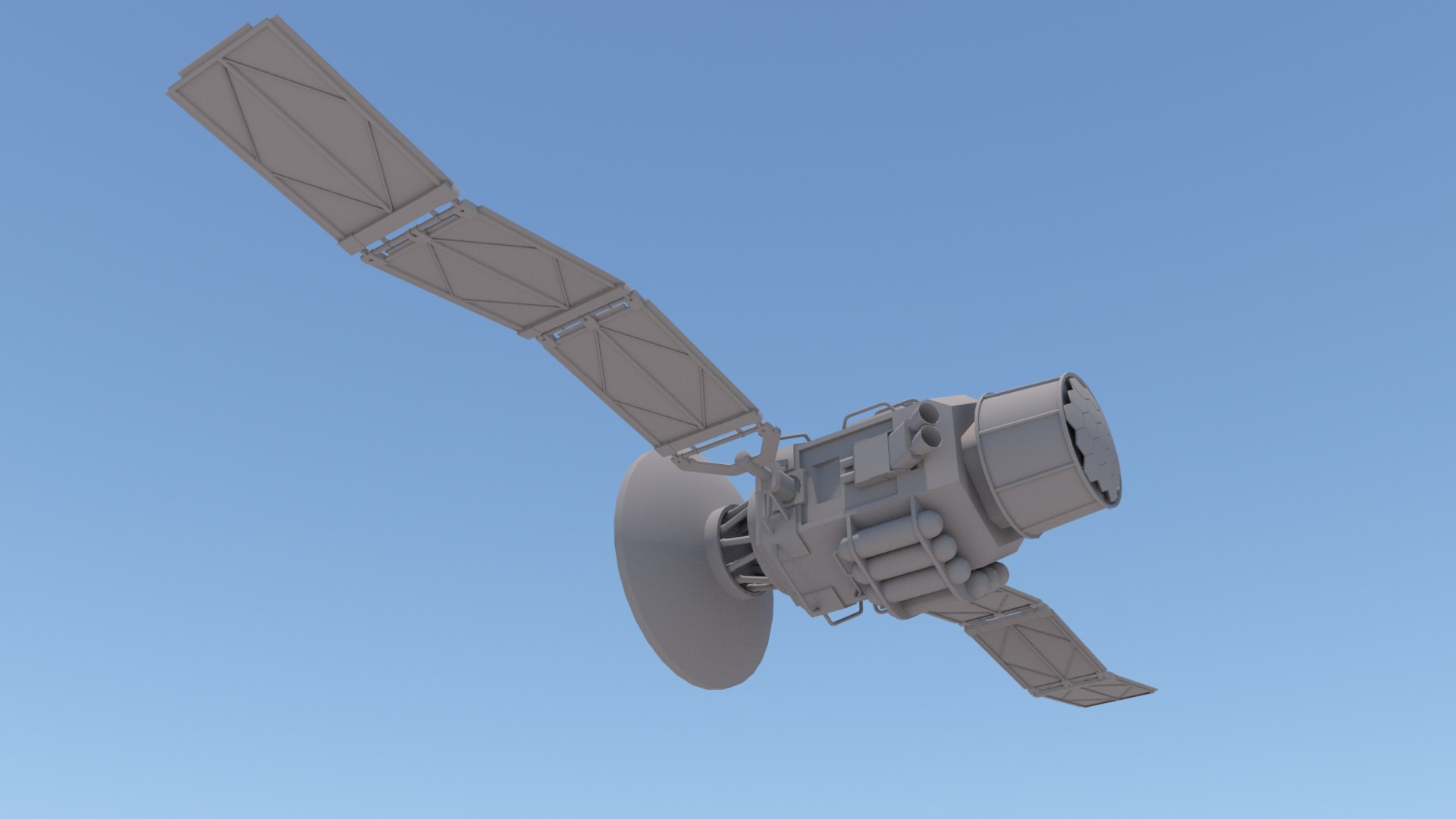 3D satellite engines pbr model - TurboSquid 1653607