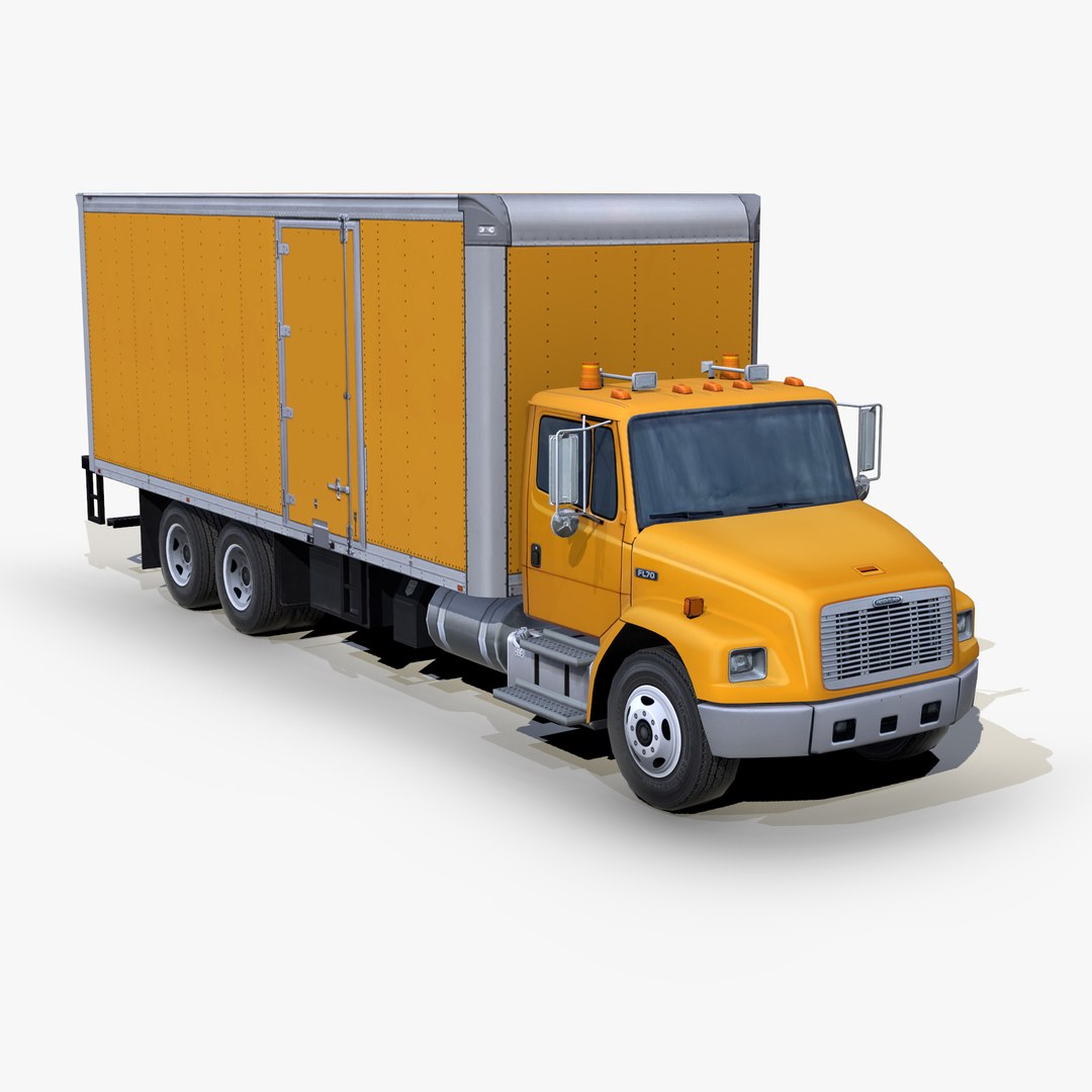 Freightliner FL70 1998 3ax Box Truck S03 3D - TurboSquid 1936886